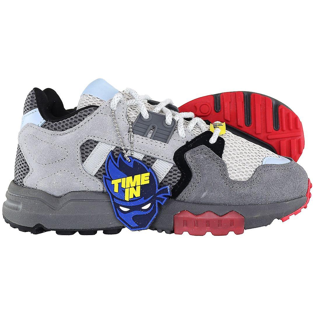 Adidas Ninja J ZX Torsion Lace-Up Grey Synthetic Junior Trainers FX6623 ...