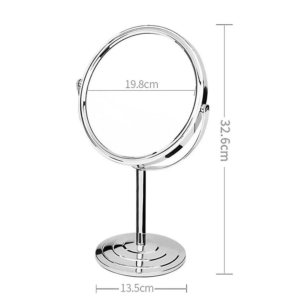 Tabletop Mount Vanity Round Mirror Desktop Makeup Mirror Double ...