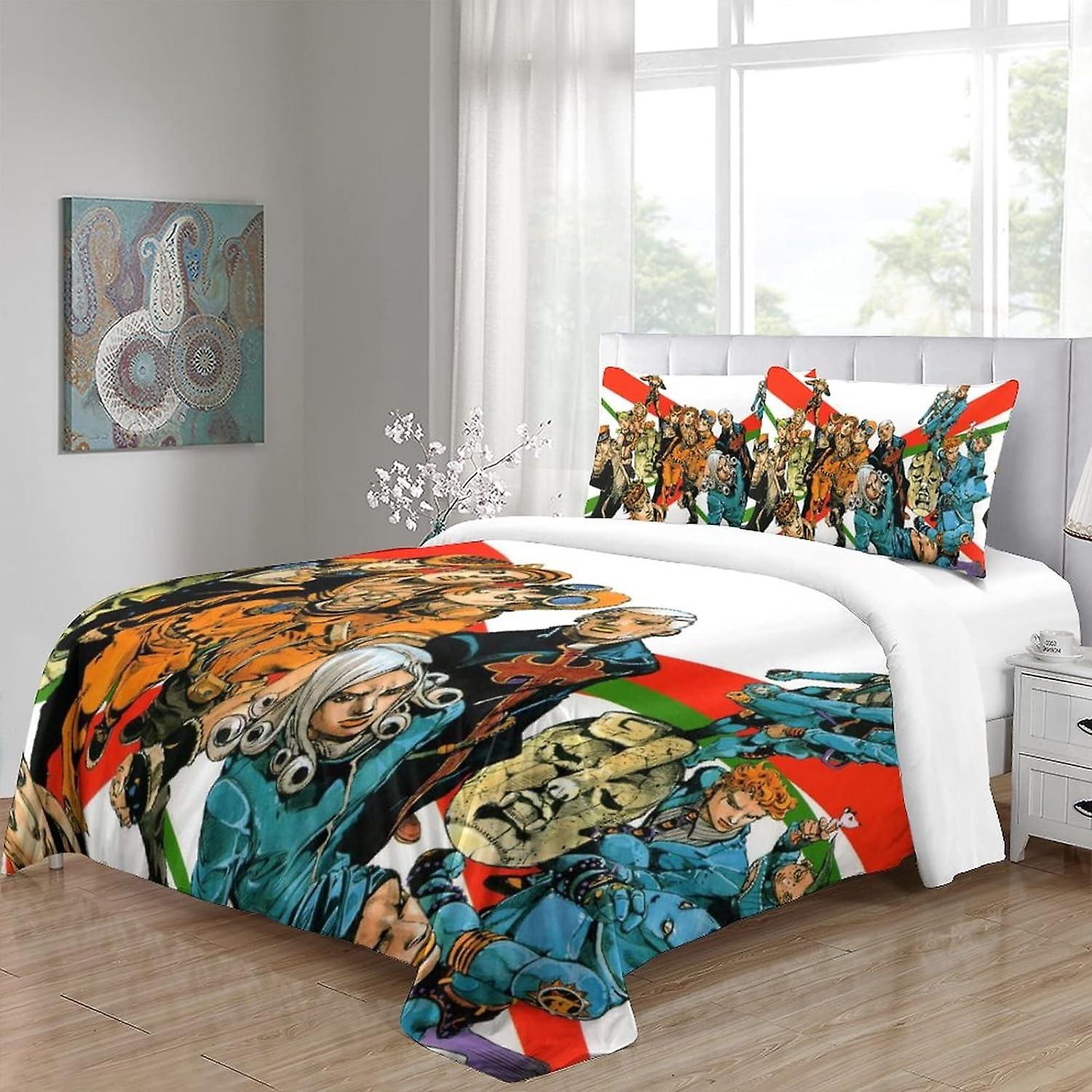 PGtaa JoJo's Bizarre Adventure Duvet Cover Set Bedding Set for Kids ...
