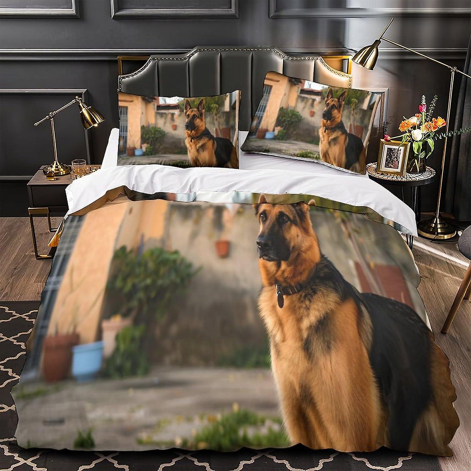 German Shepherd Dog Duvet Cover Comforter Covers 3D Print Northern ...