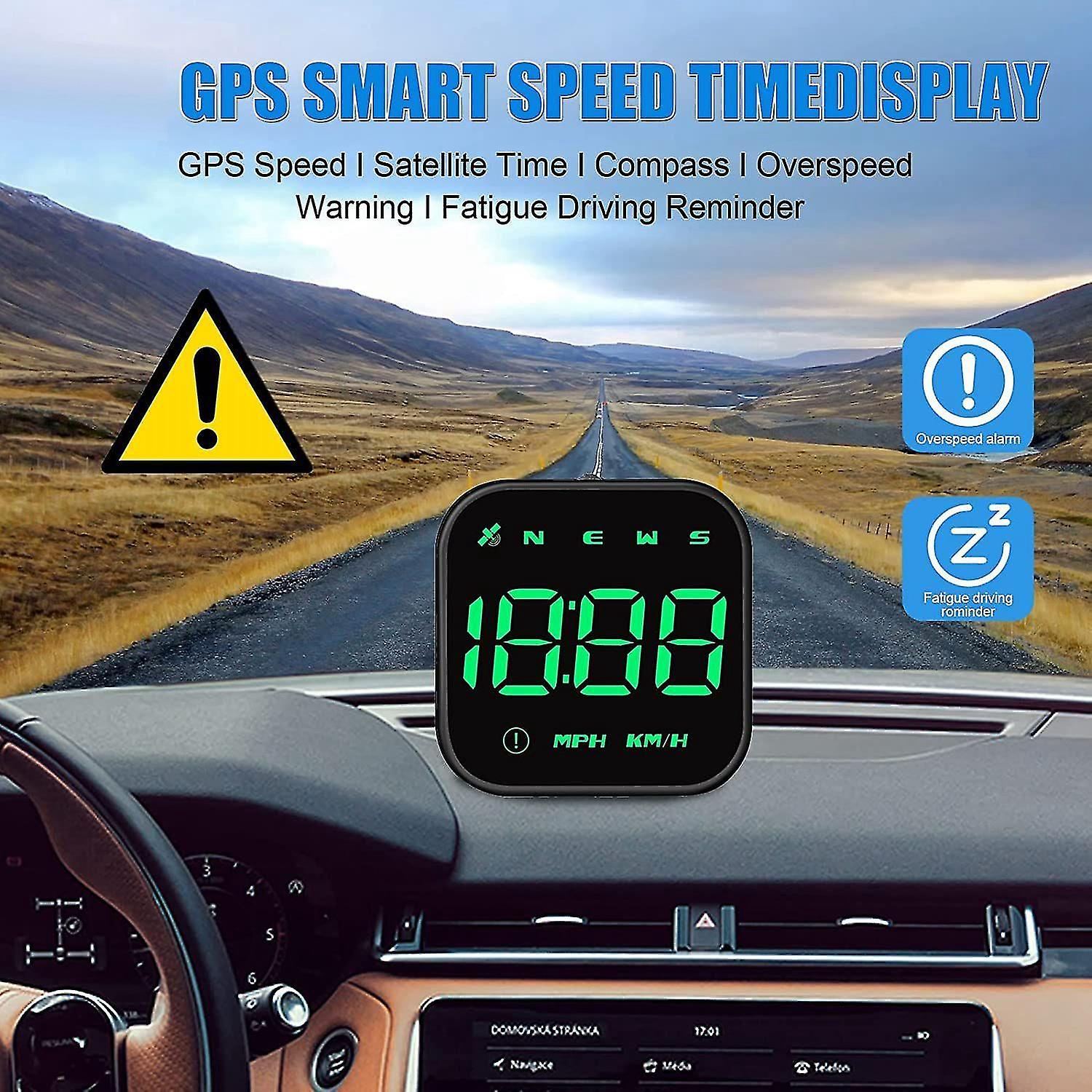 Car Gps Speedometer With Speed Overspeed Car Alarm Fatigue Driving ...