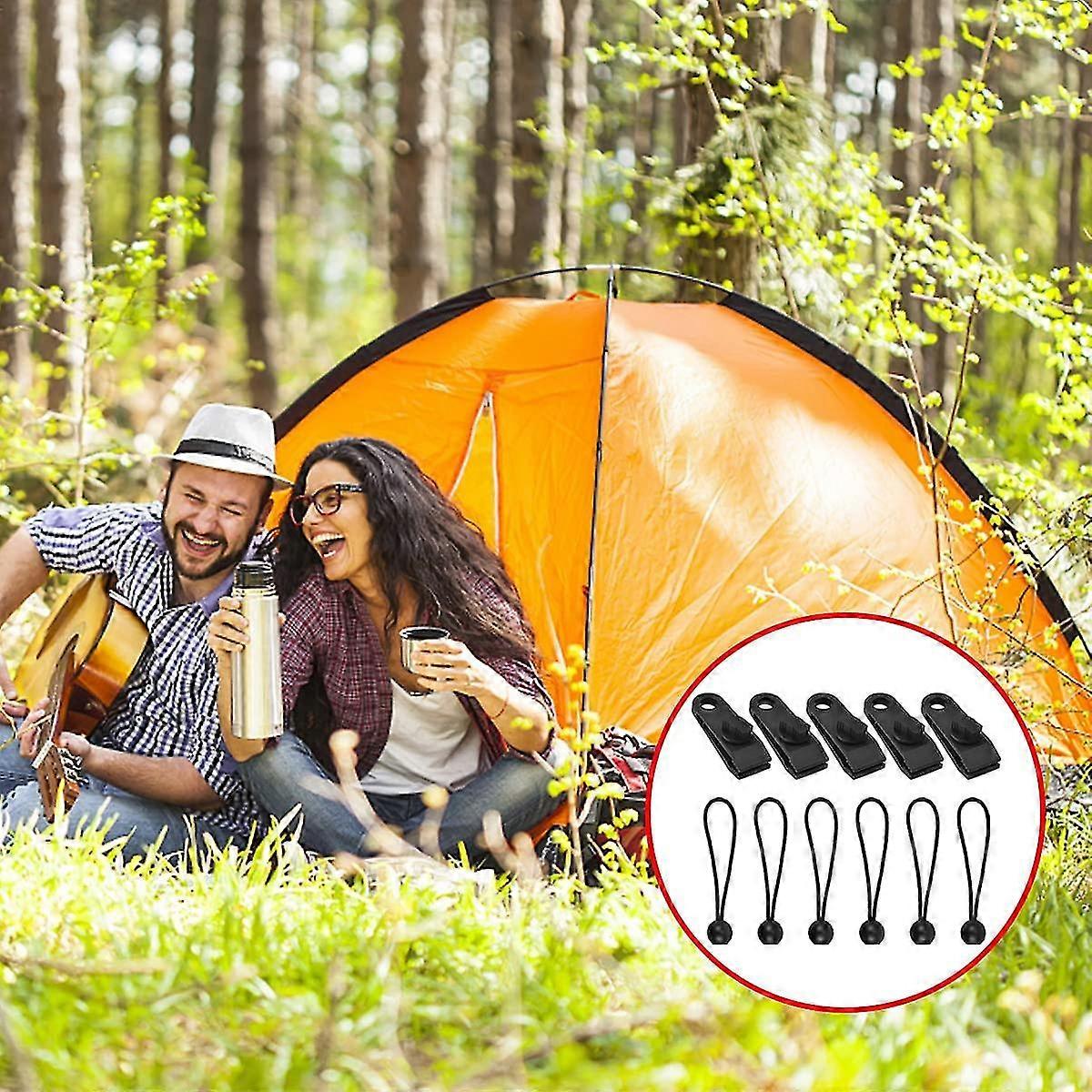 10 Pcs Tarp Clip Tent Clips, Crocodile Mouth Tarp Awnings Tarp Tent ...