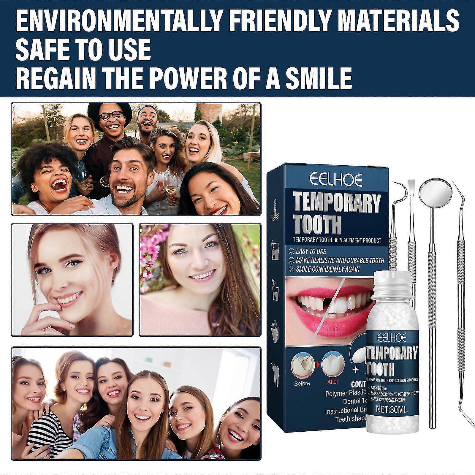 Moldable Tooth Filling False Teeth Temporary Repair Kit Solid Glue ...