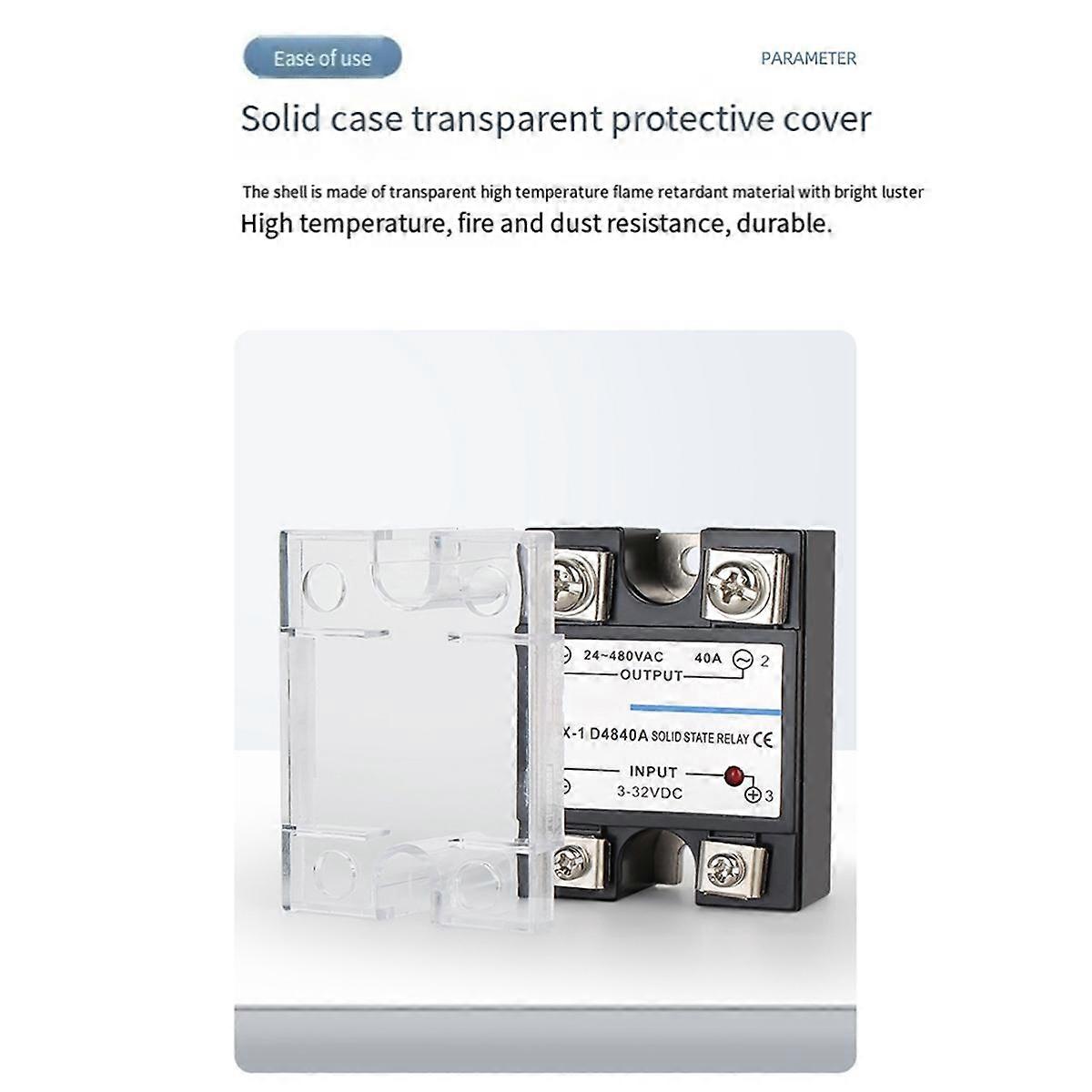 Single Phase Solid State Relay Single Phase SSR DC Control AC Solid State Relay 25A | Fruugo UK