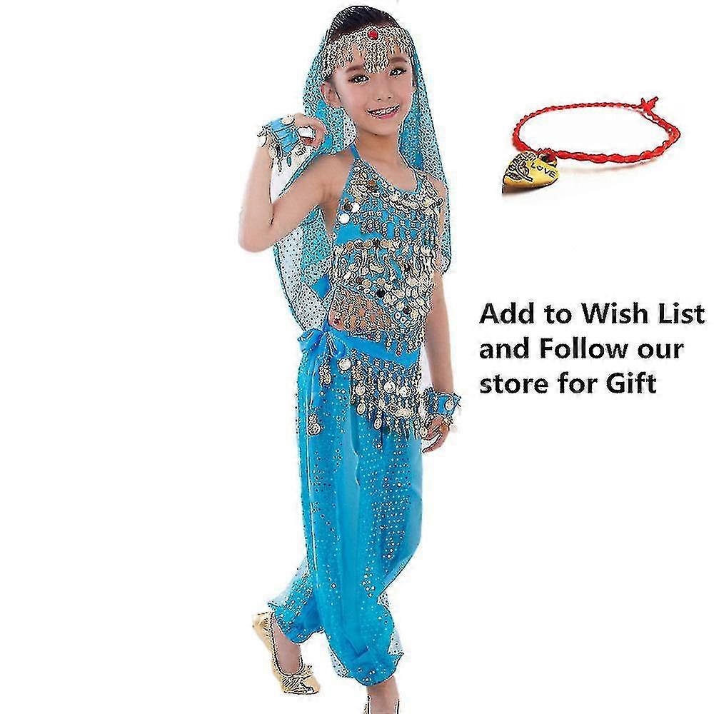 Kids Belly Dance Costumes Set Oriental Dance Girls Belly Dancing India ...
