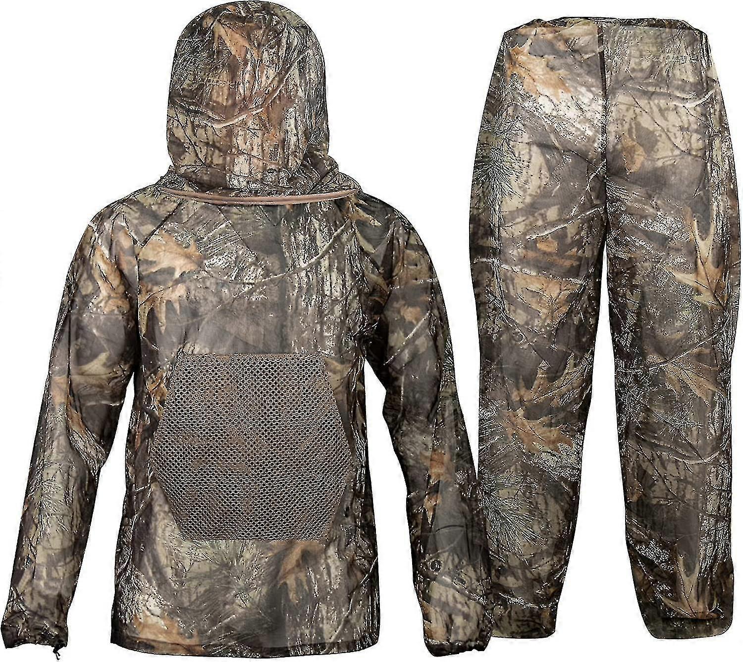 Mosquito Net Suit Camo Hunting Mesh Suit Bug Net Clothing With Hood For ...