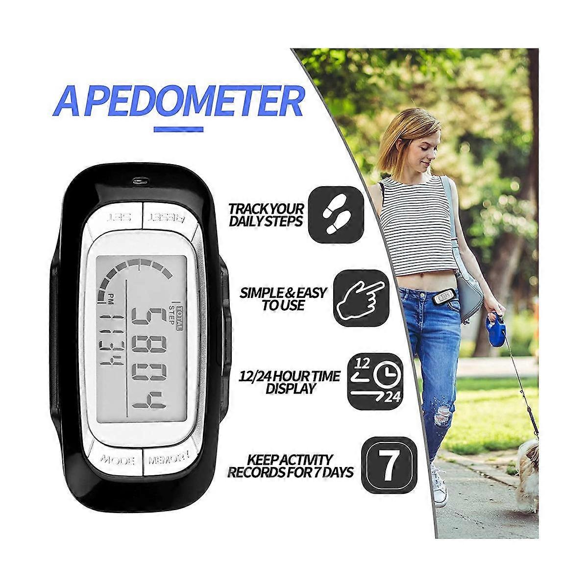 Pedometer for Walking,Screen Pedometer with Clip and Lanyard Simple ...