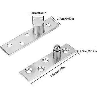 4pcs Stainless Steel Revolving Door Hinge 360 Rotation Pivot Concealed ...