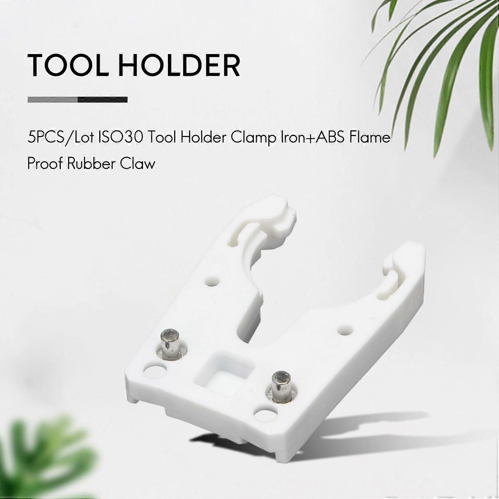 5PCS/Lot ISO30 Tool Holder Clamp Iron+ABS Flame Proof Rubber Claw ...
