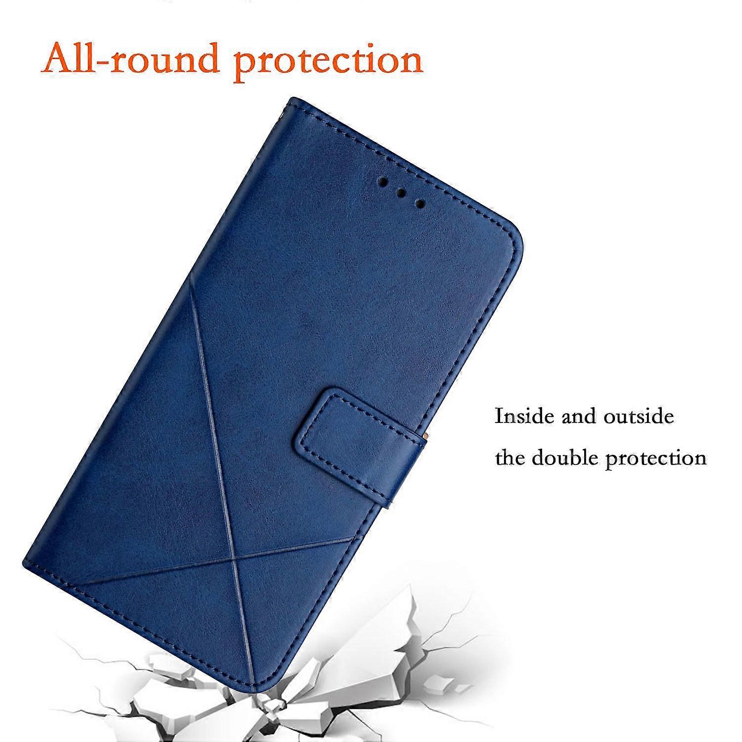For Xiaomi Poco C75 4G/Redmi 14R 5G/14C 4G Leather Case Line Pattern ...
