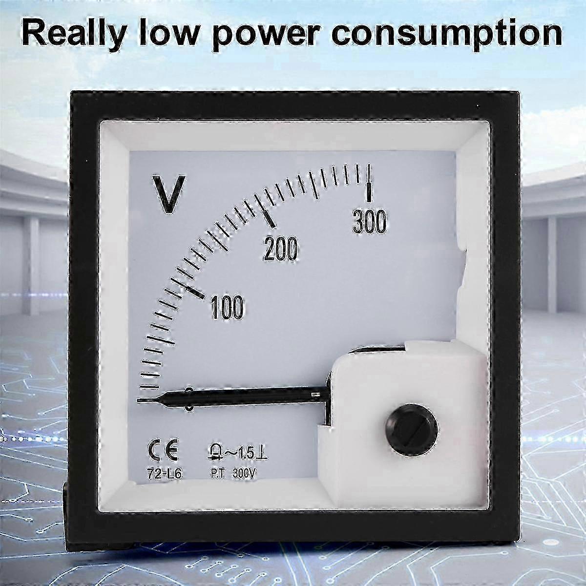 72-L6 Voltmeter 300V Pointer Type Voltage Meter Mechanical Header ...