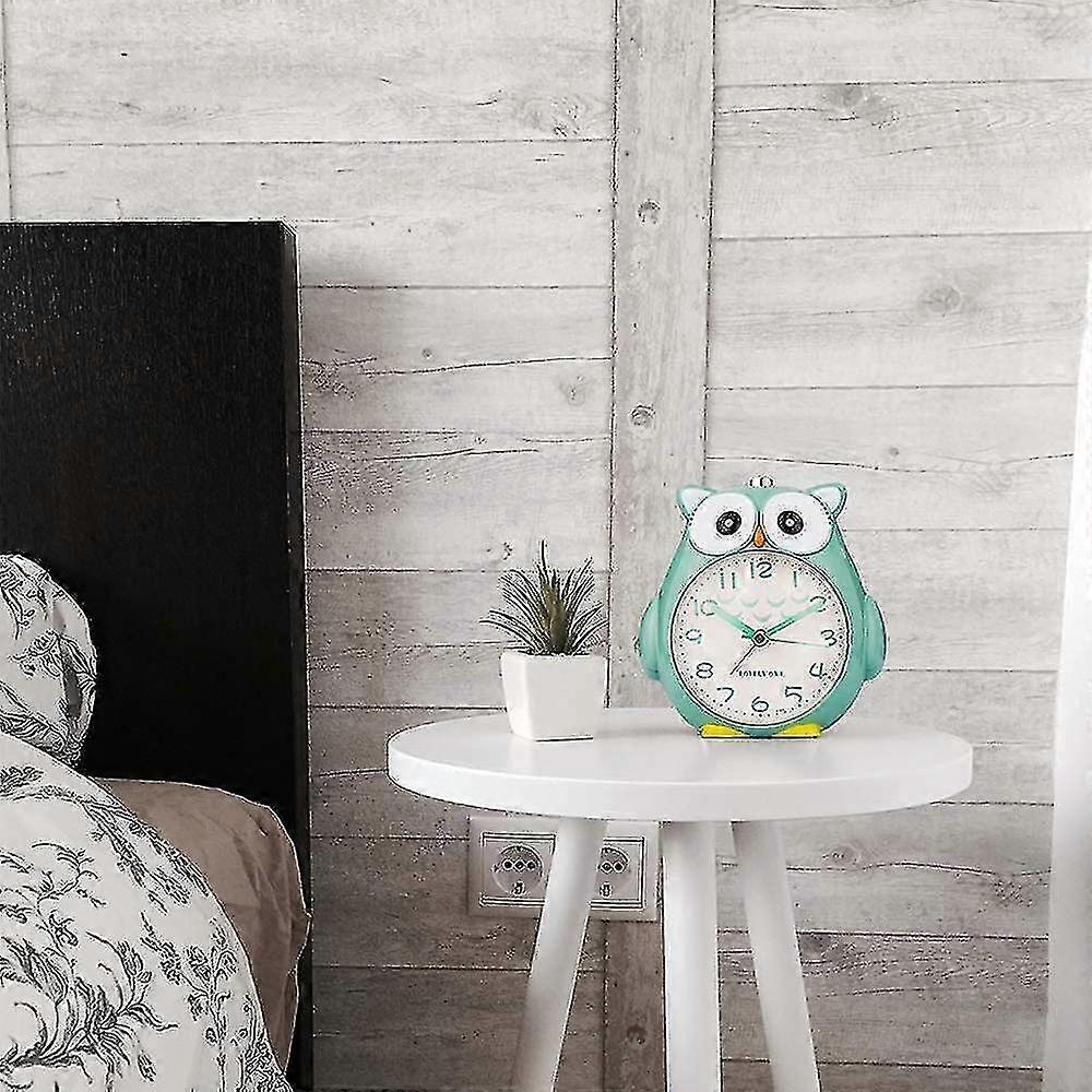 Non-ticking Owl Children's Alarm Clock With Night Light, Snooze ...