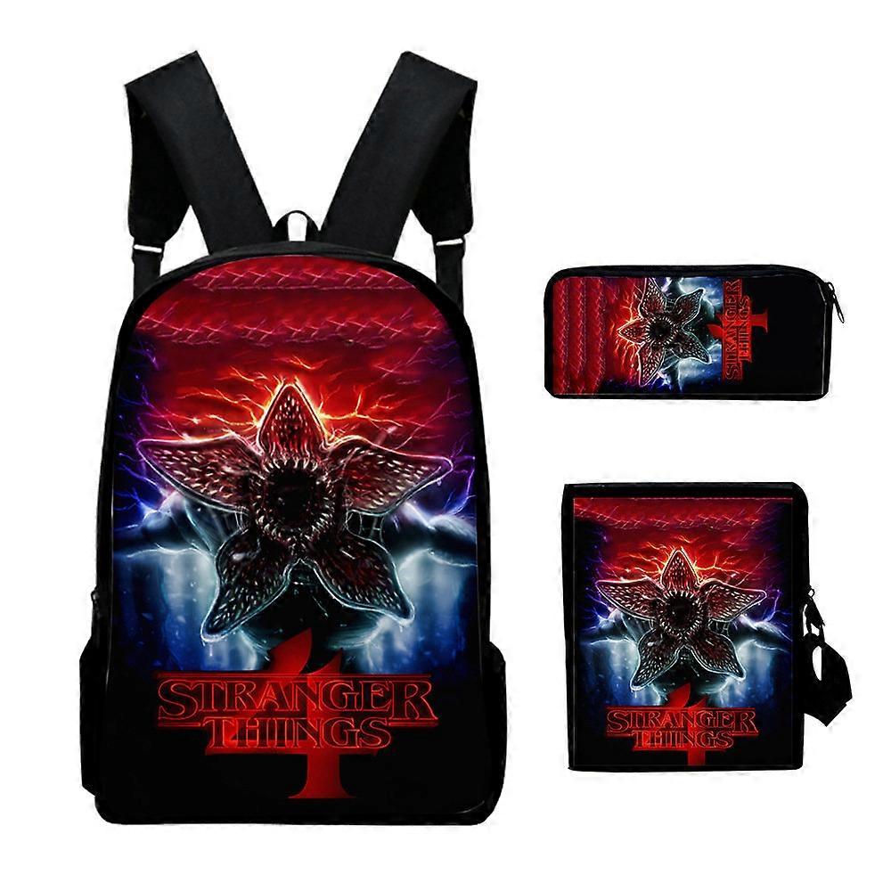 Stranger Things Hellfire Club School Bag Anime Notebook Laptop Backpack ...