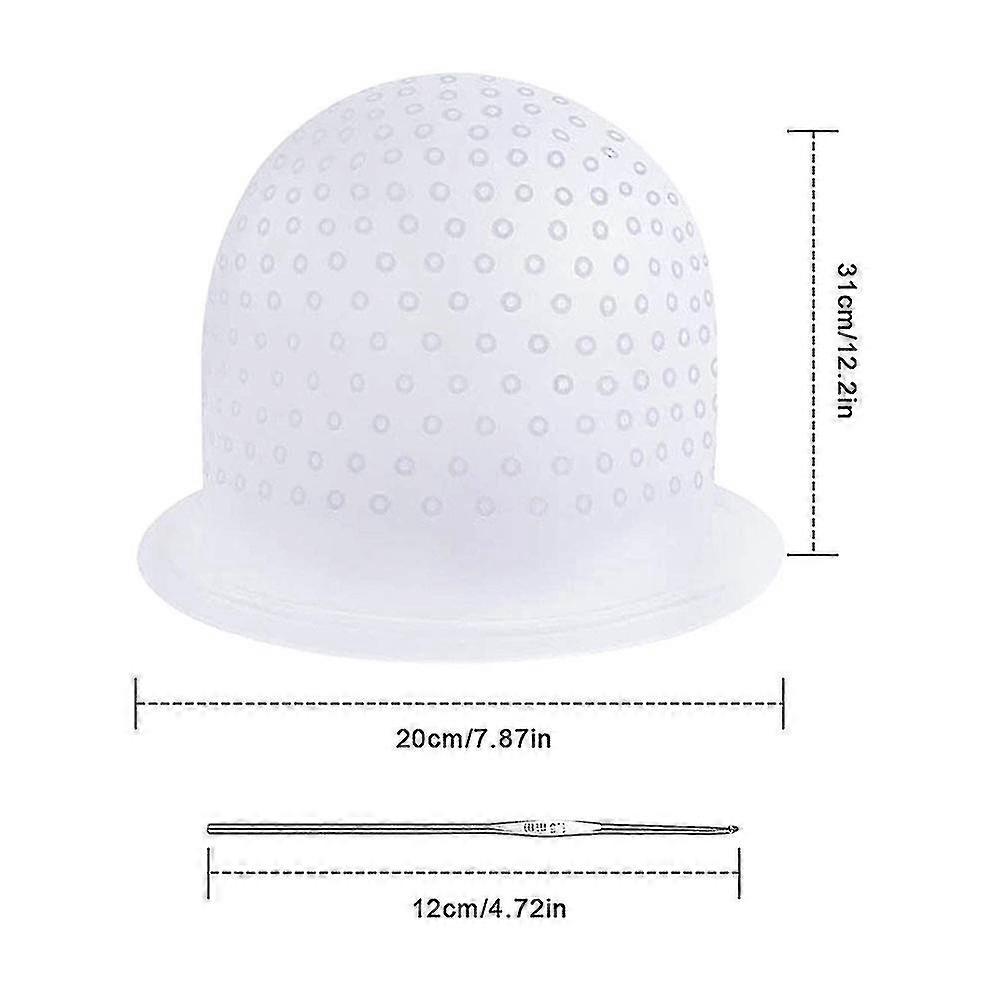 Silicone Highlight Cap, Reusable Professional Salon Dye Cap Tools ...