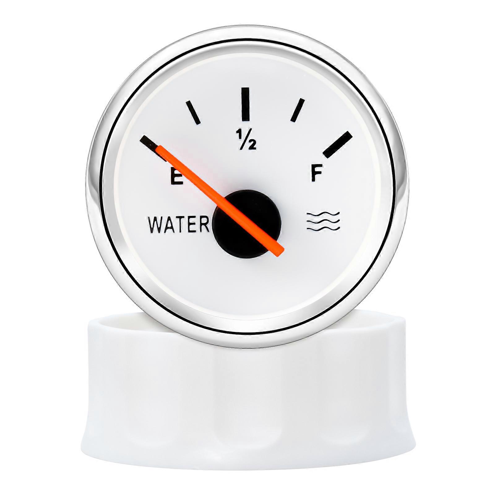Boat Car 52MM Water Level Gauges 0-190ohm Red Backlight Marine Water ...