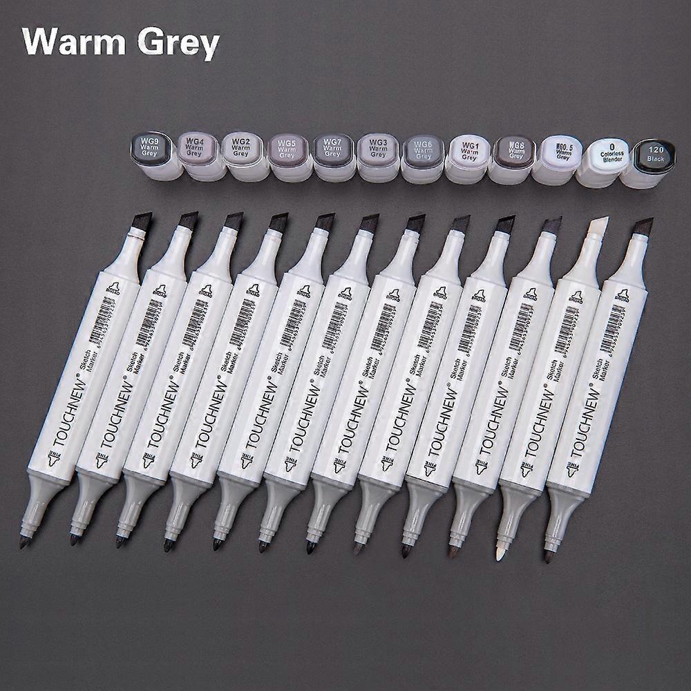 12/30Color Cool Gray Marker Warm Gray Marker Set Dual Tips Alcohol ...