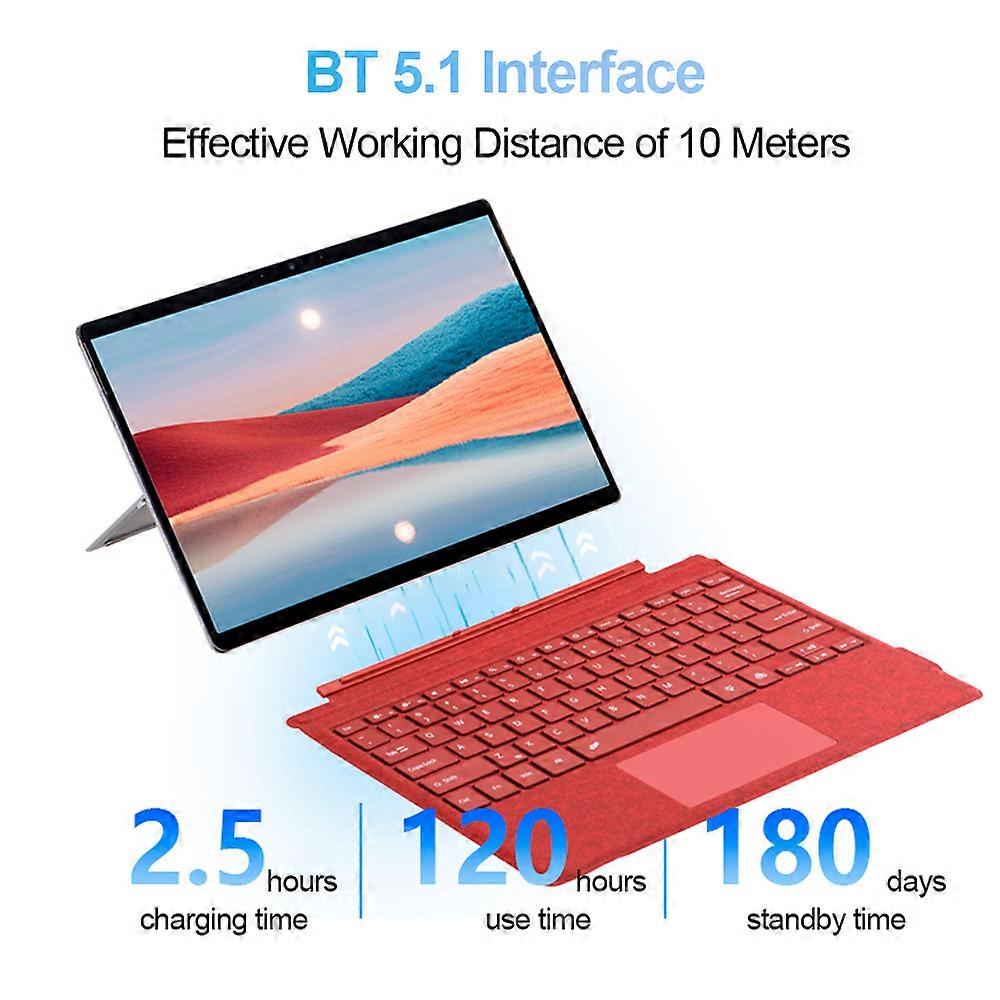 Microsoft Surface Keyboard Pro 3/4/5/6/7 BT 5.1 Colourful Backlit ...