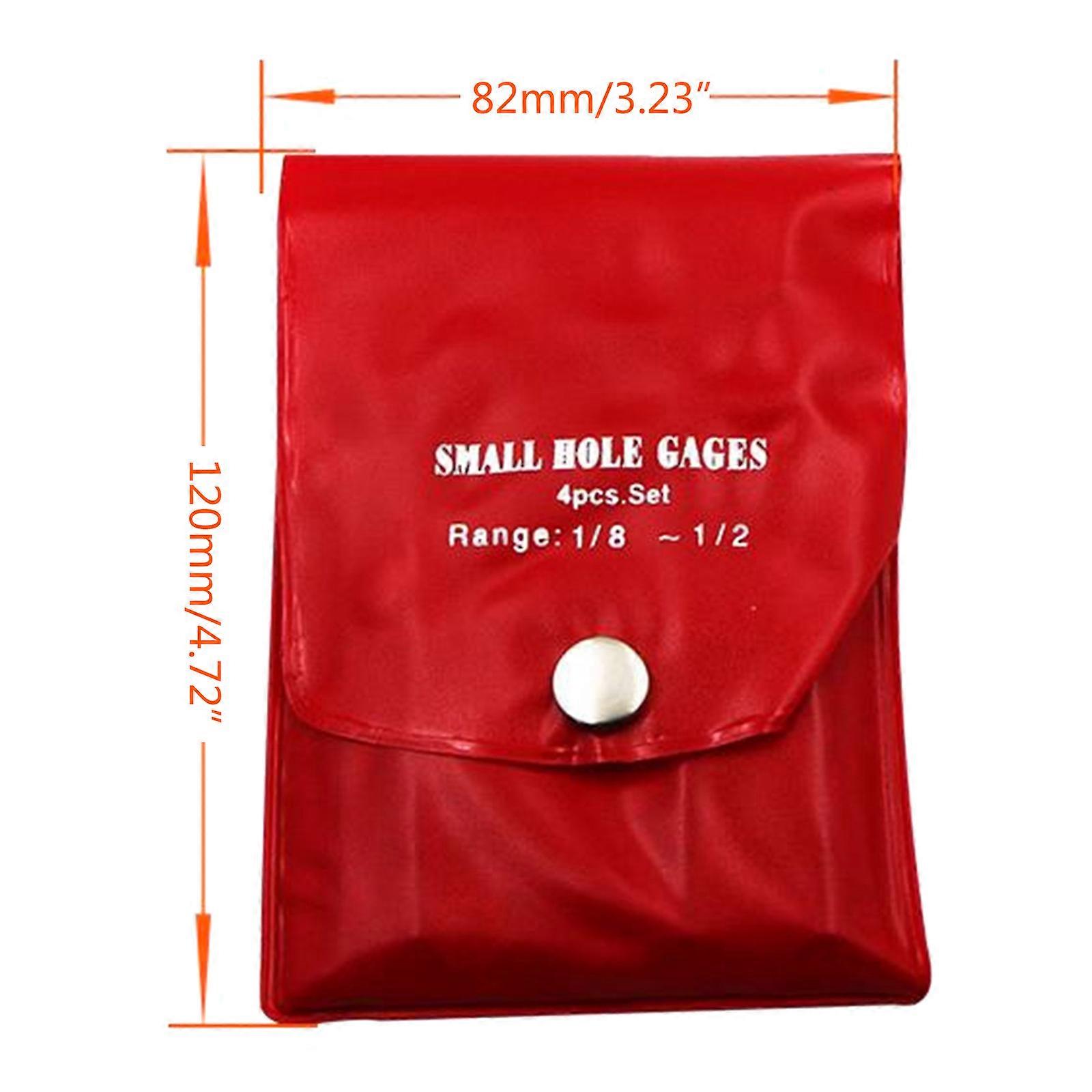 4-Piece Small Hole Gauge Set Ball Type Telescoping Gauges 1/8 inch - 1/ ...