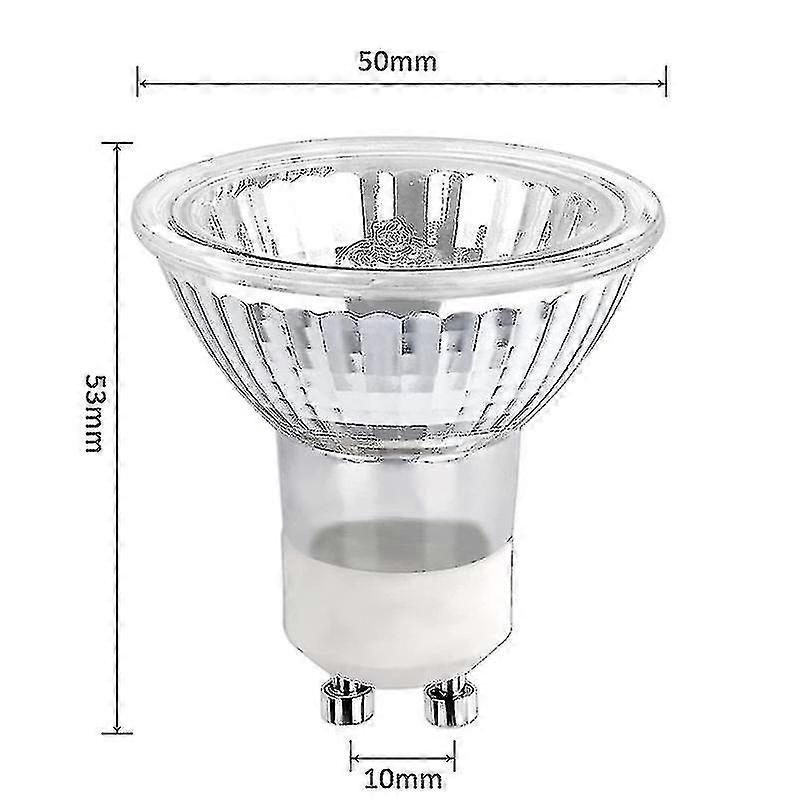 5 Pcs Gu10 50w Halogen Spotlight Bulb Dimmable, Halogen Reflector Lamps ...