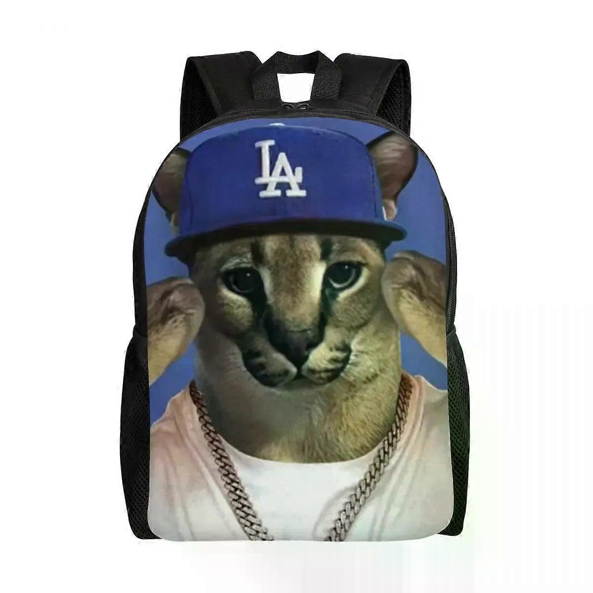 Big Floppa Rapper Meme Backpacks for Men Women Waterproof School Cat ...