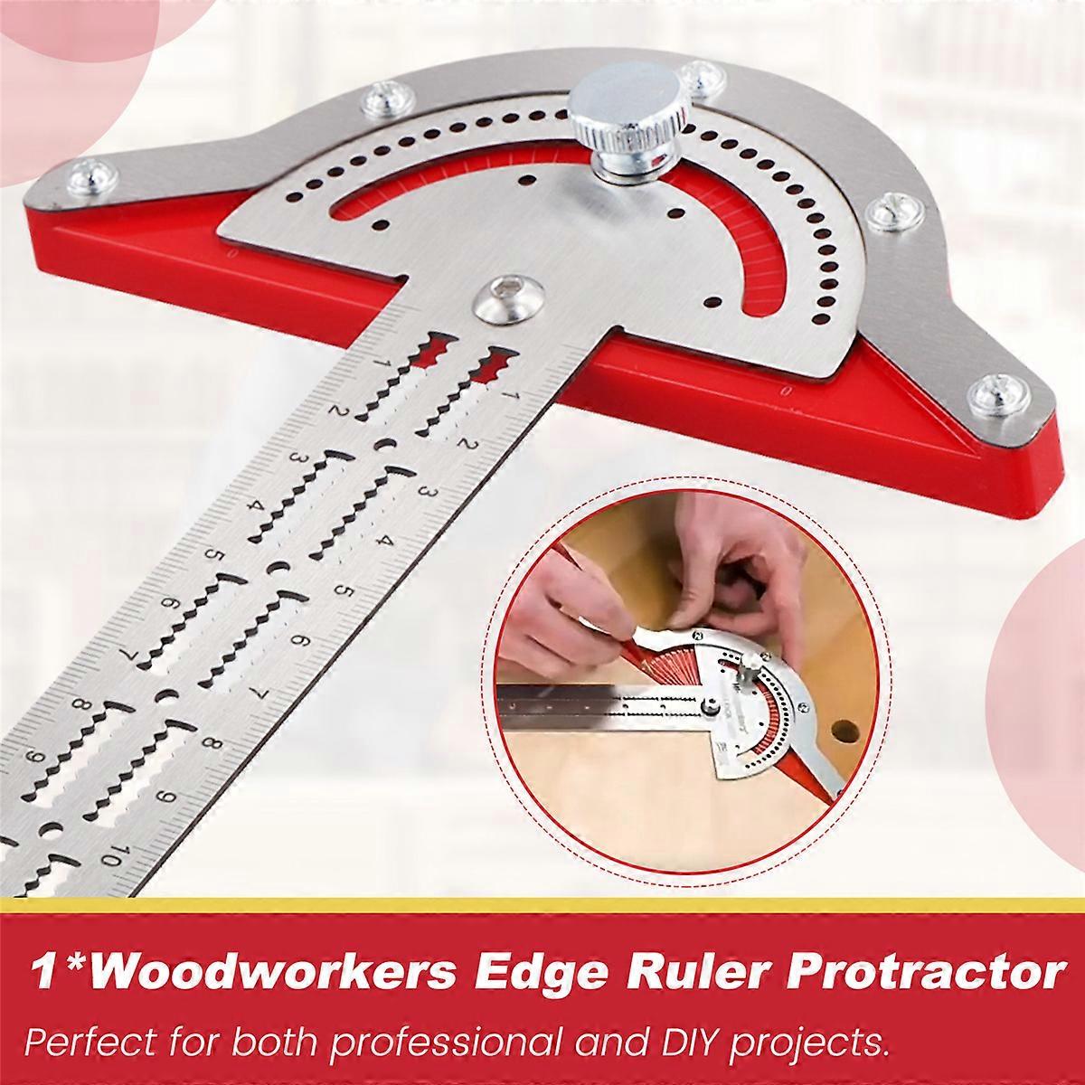 Woodworkers Ruler Protractor Angle Finder Woodworking Design Ruler ...