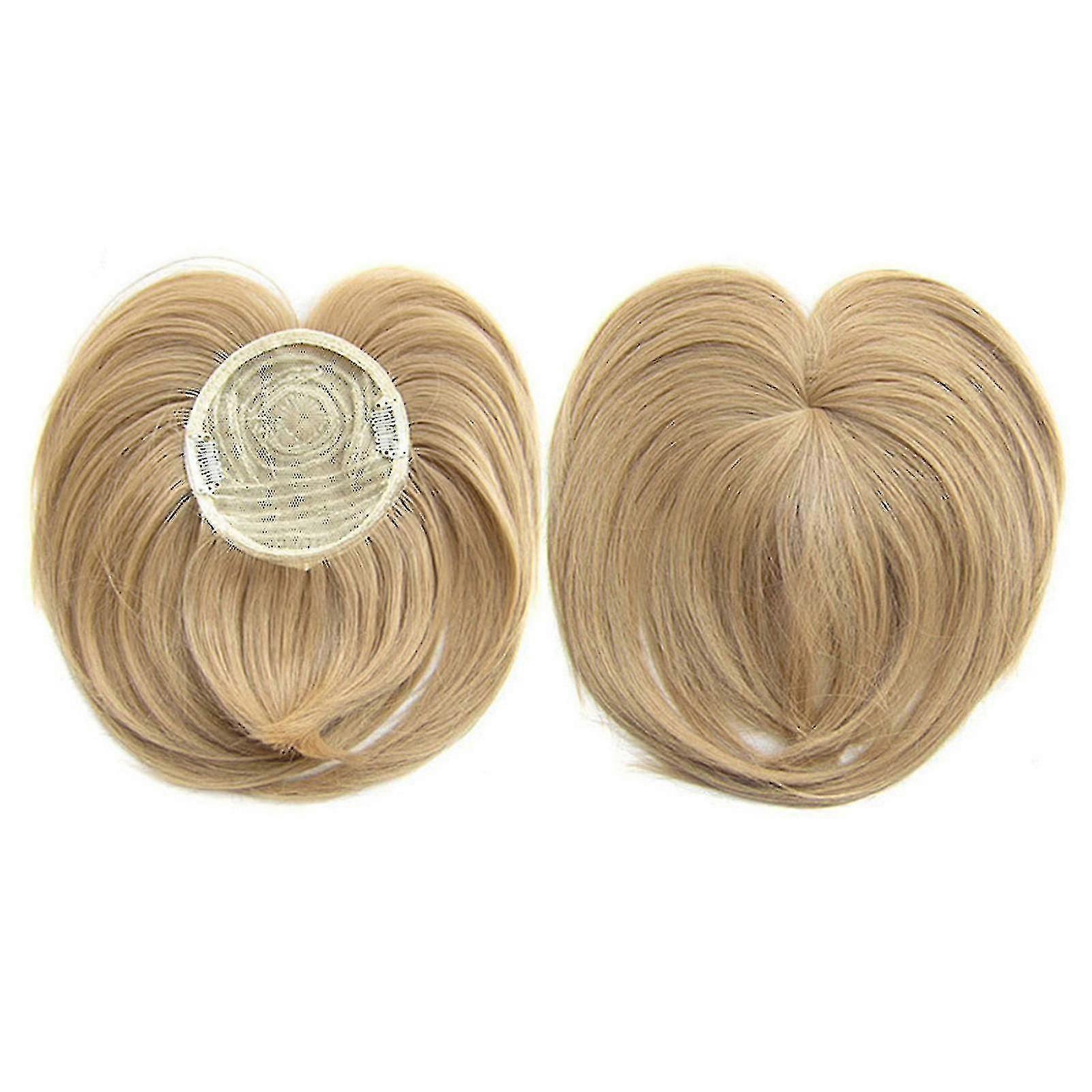 Seamless Silks-base Hair Topper Fringe Hairpiece Straight Clip In ...