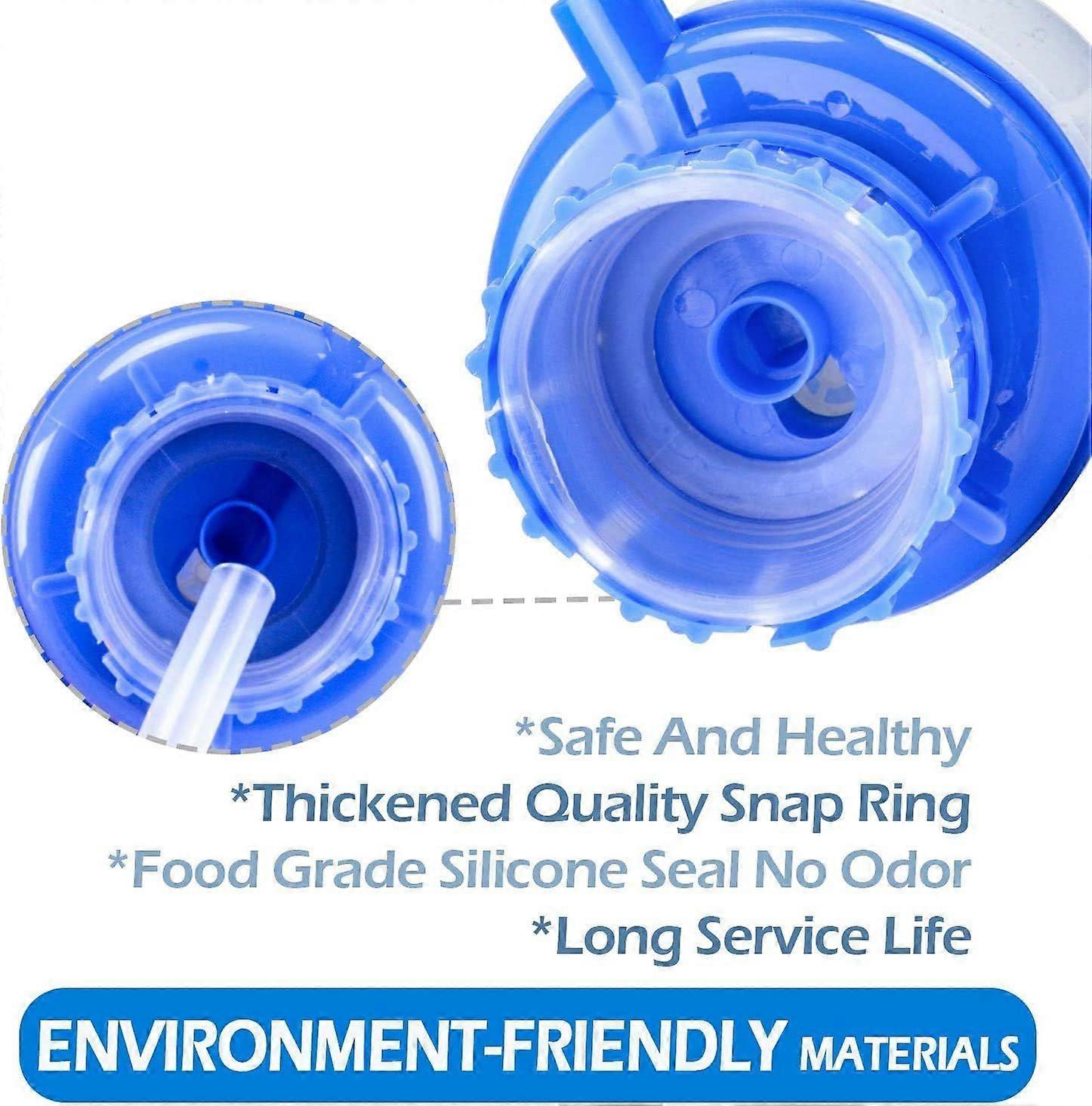 Water Bottles Pump Blue Manual Hand Pressure Drinking Fountain Pressure ...