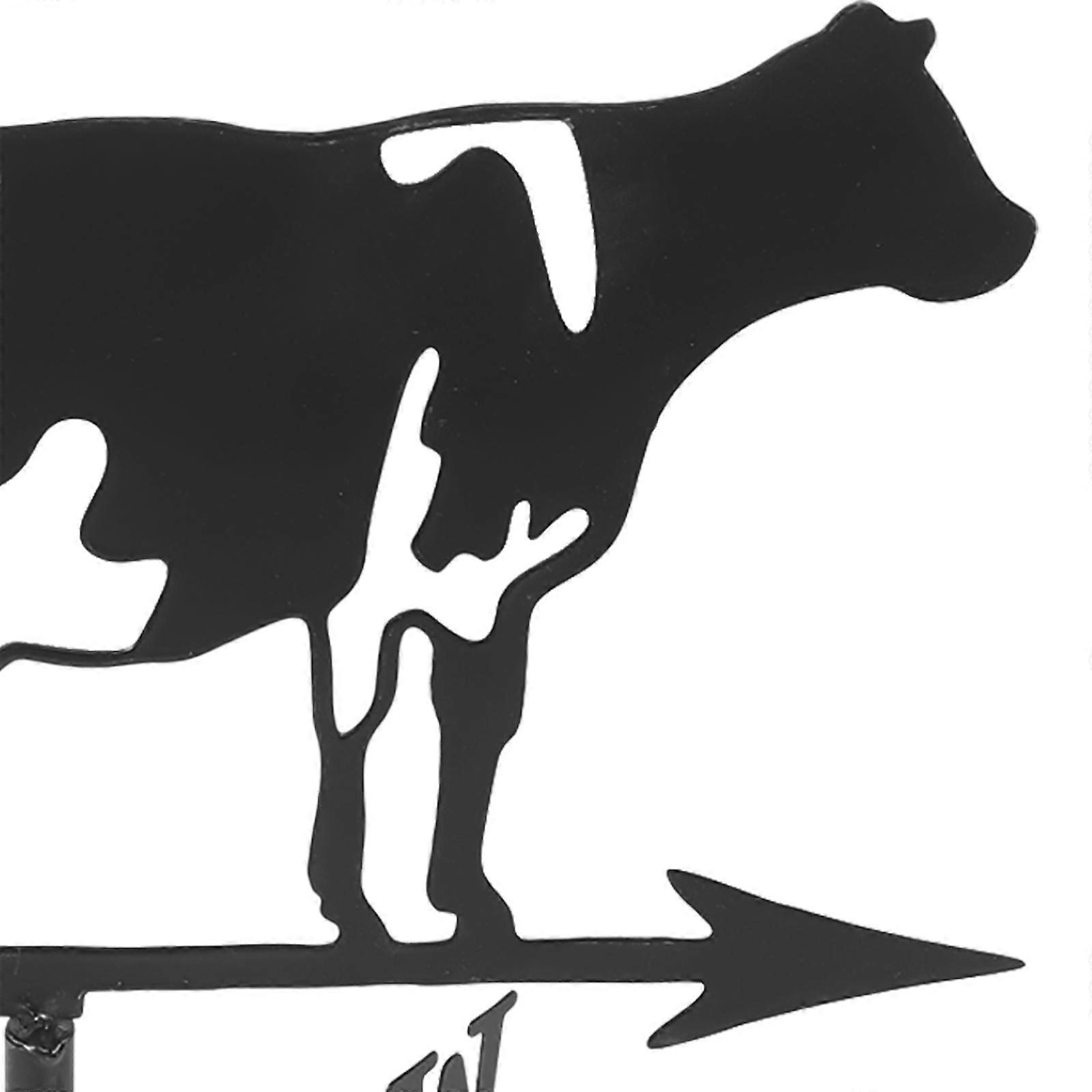 1 Set of Cow Weathervane Wind Direction Indicator European Style ...