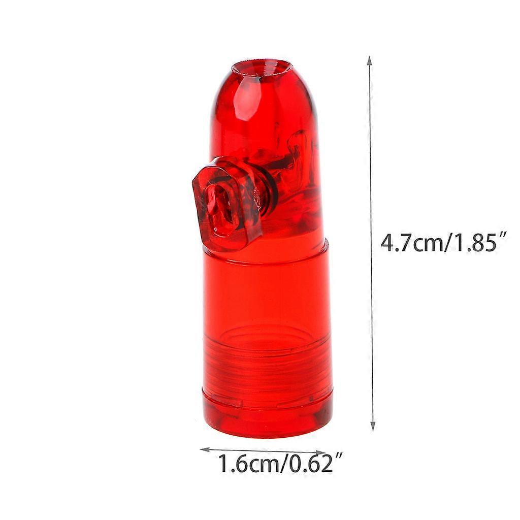 Portable Bullet Snuff Dispenser Snorter Rocket Shape Acrylic Bottle ...