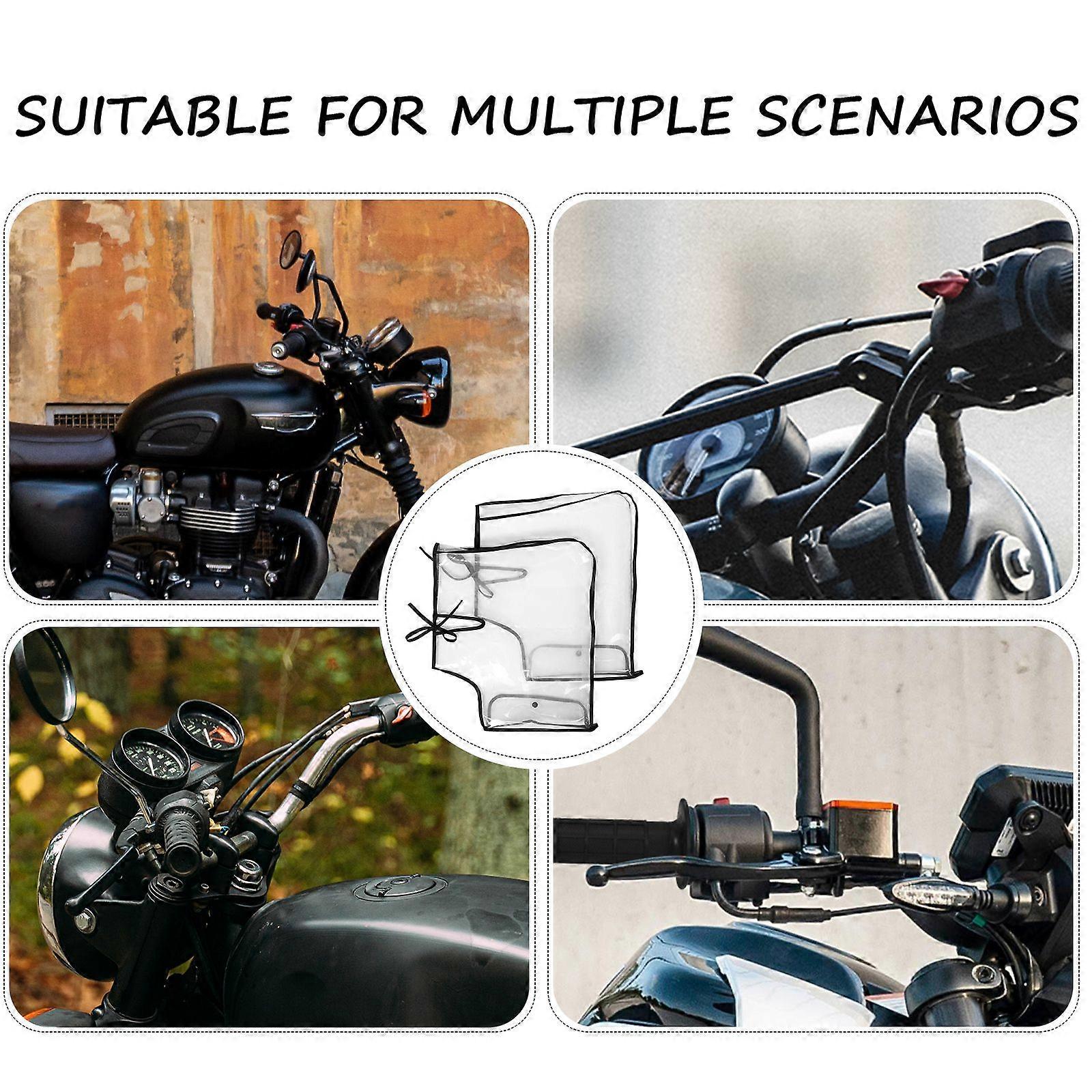 1 Pair Motorcycle Handlebar Gloves Windproof Mittens Hand Warmer ...