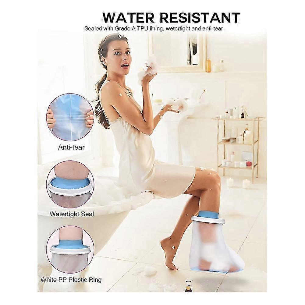 2025 Waterproof Foot Cover for Shower Adult, Foot Cast Covers with Non ...