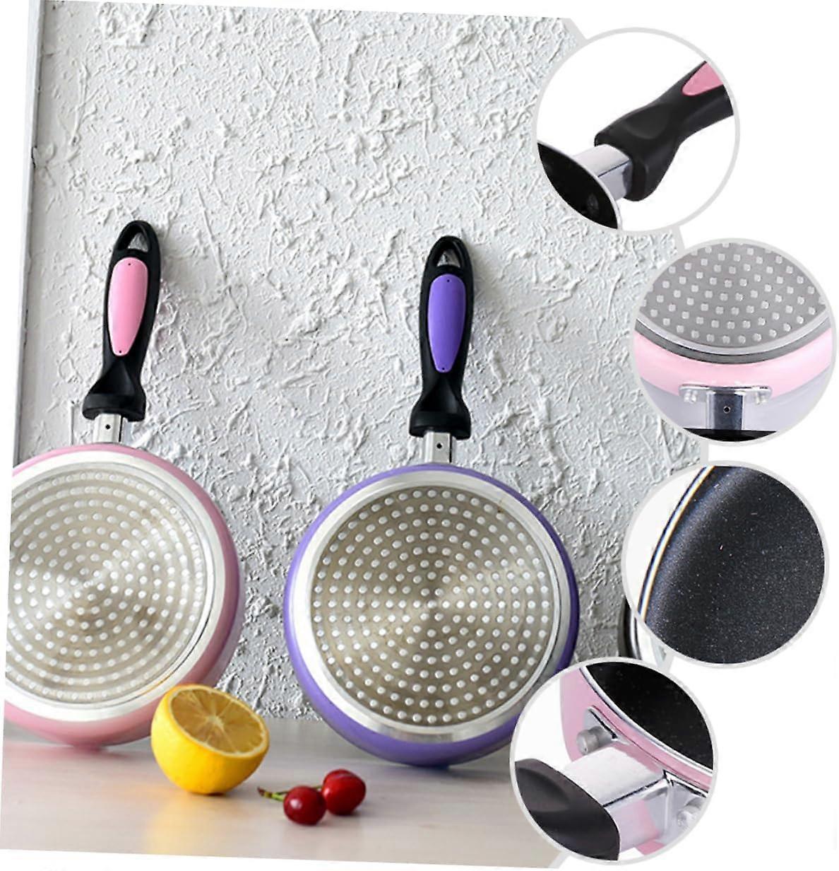 Pink Non-Stick Frying Pan for Induction Hob Gas Stove Electric Cooktop ...