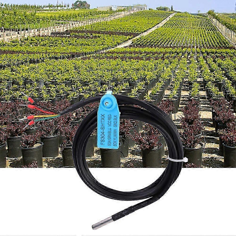 Soil Digital Temperature & Humidity Sensor Probe Waterproof Stainless ...