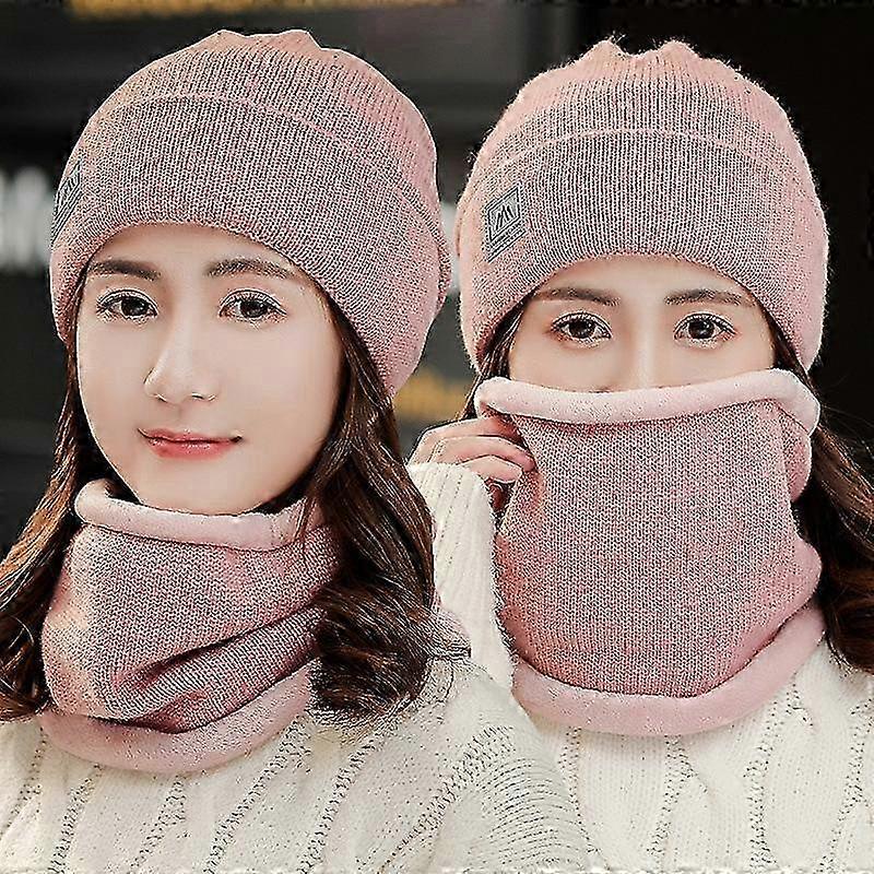 Cold Weather Hat for Women - Fur Lined Knitted Winter Beanie | Fruugo UK