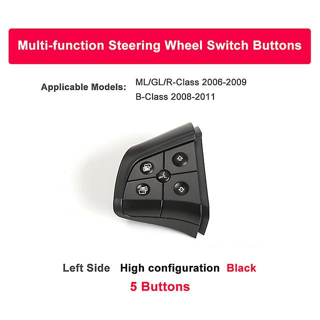Car Multi-function Steering Wheel Switch Buttons For Ml Gl R B-class ...