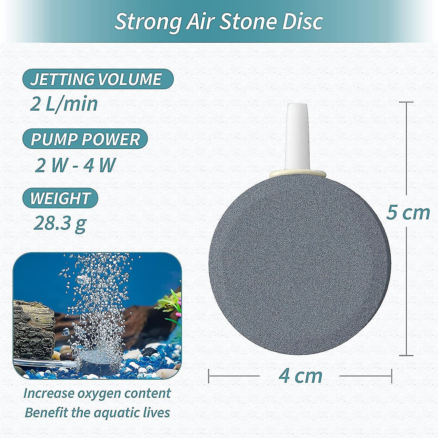 Dww-aquarium 4 Cm Air Stone Bubble Disc Diffuser Release Tool For Air ...