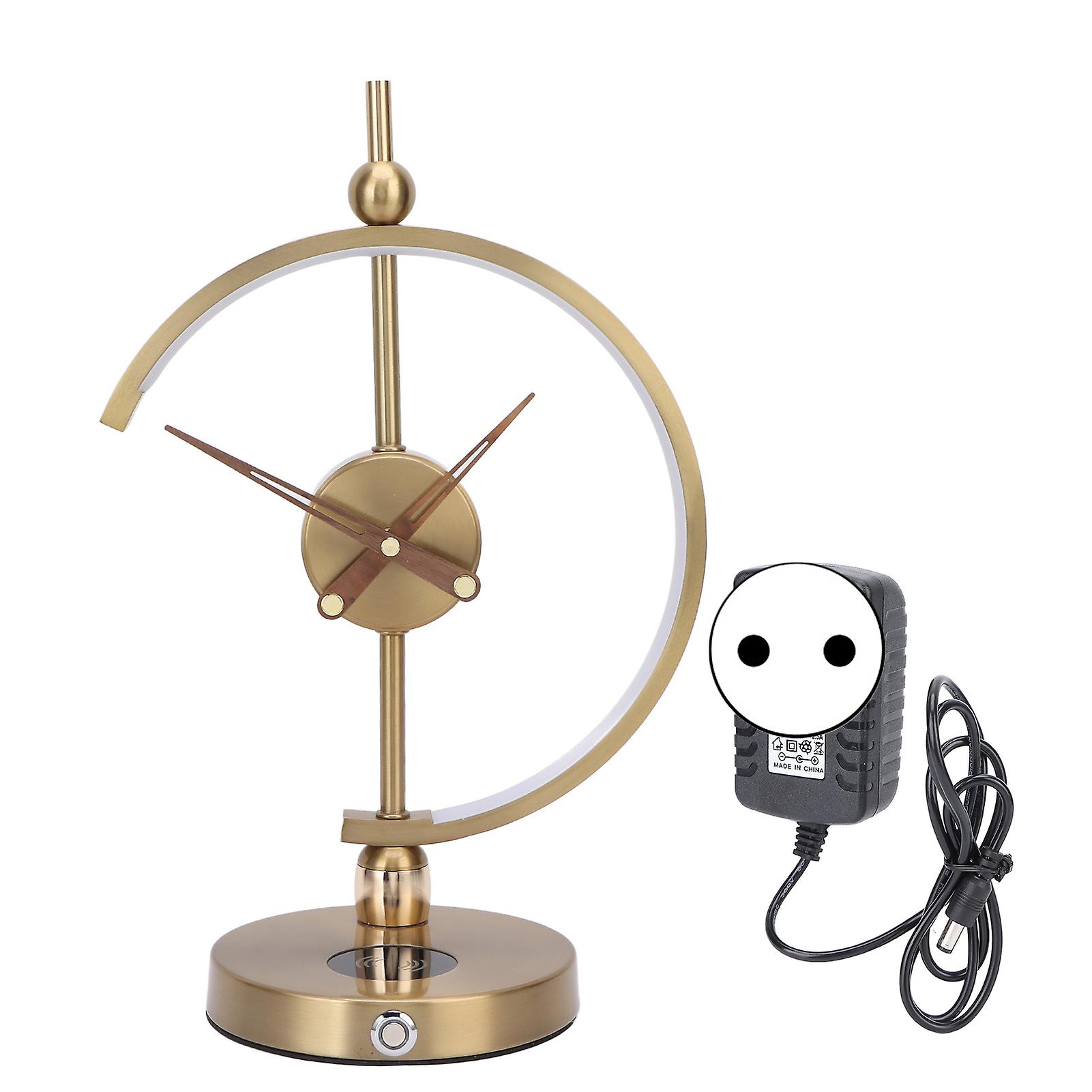 LED Clock Lamp Beautiful Stylish Silent Clock Table Lamp Ornament with ...