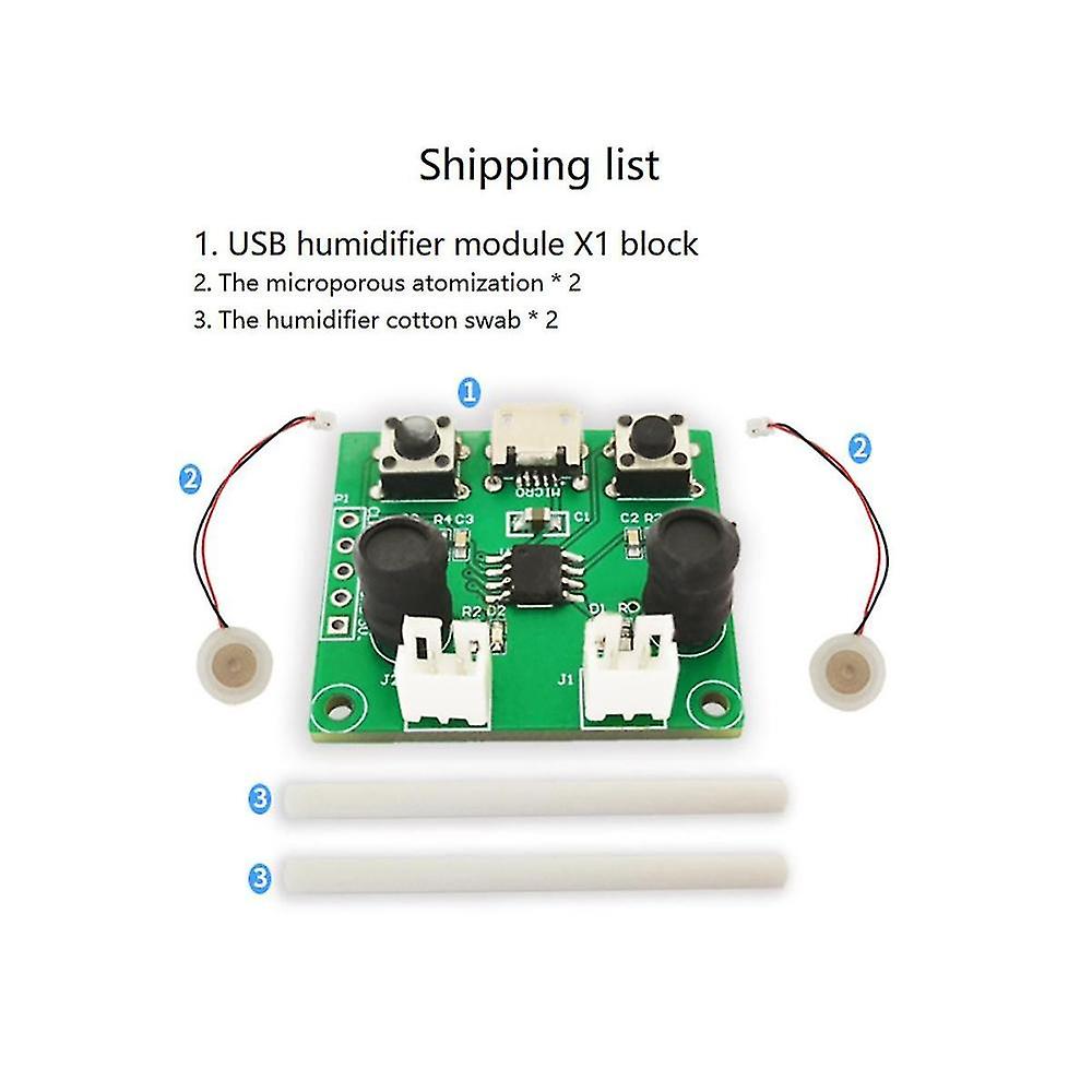 Usb Humidifier Module Usb Spray Module Fogging Piece Dual-way ...