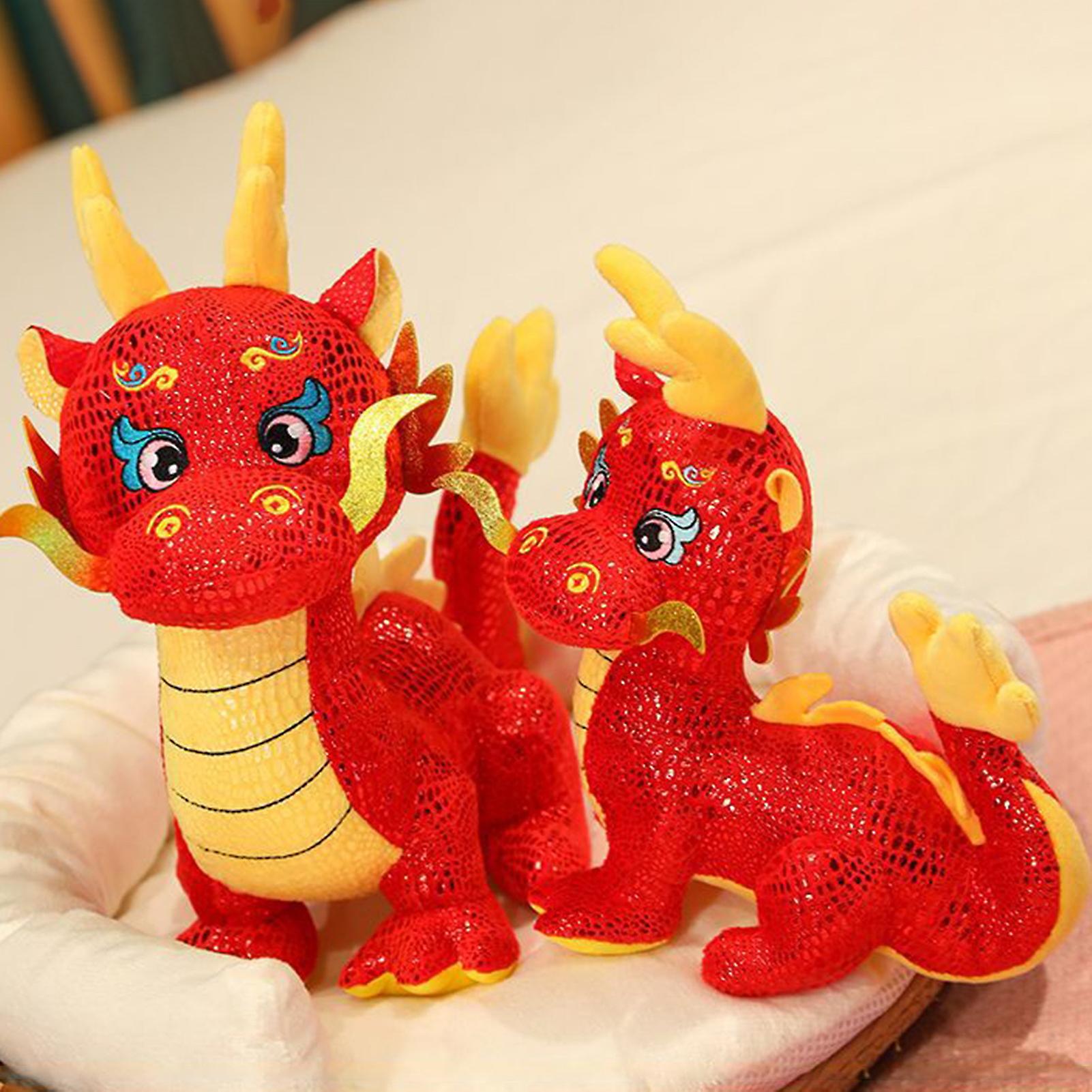 New Year of 2024 of Cartoon Dragon Plush Doll Three-dimensional Chinese ...