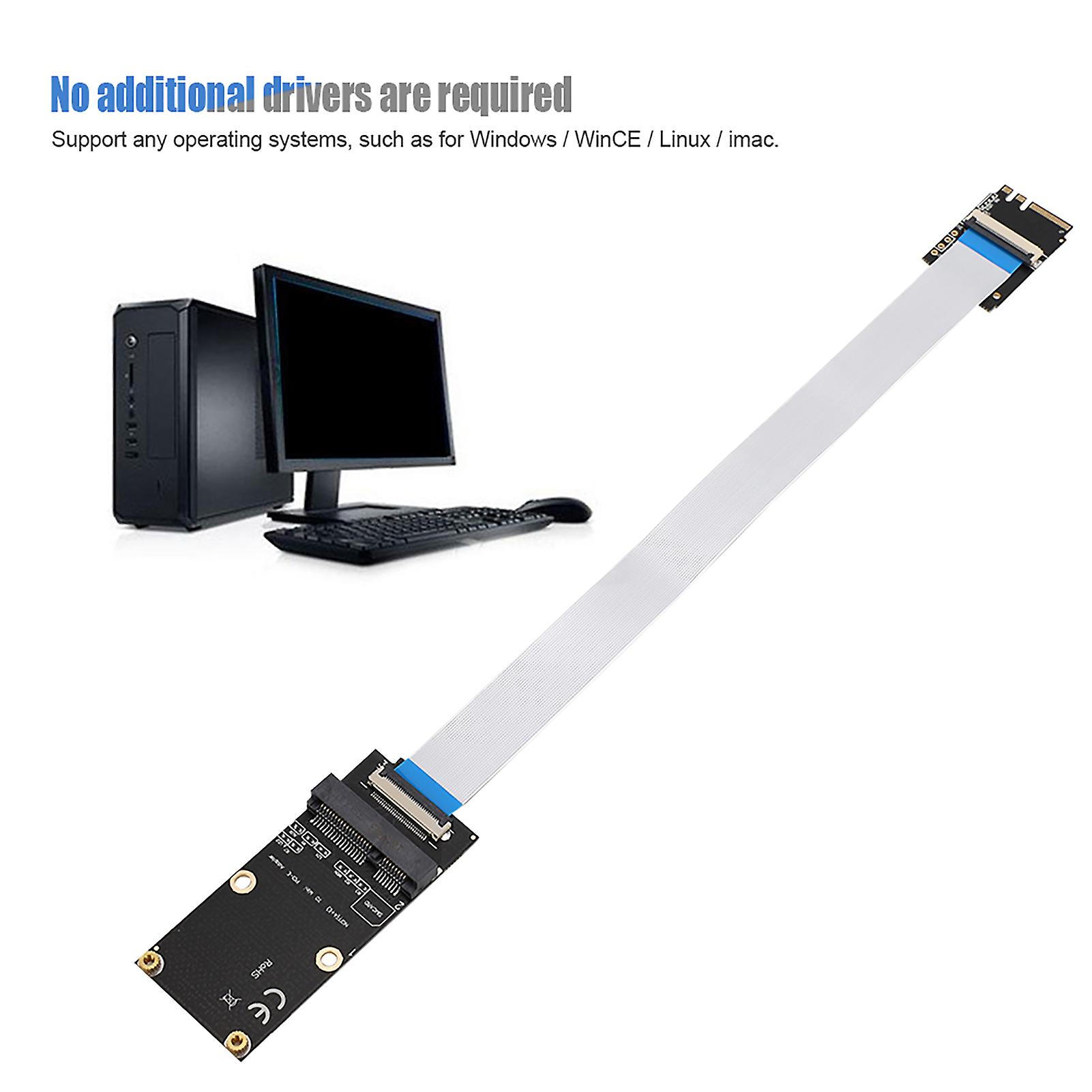 NGFF Key AE to Mini PCIE Extension Cord MINI PCIE WIFI Network Card to ...