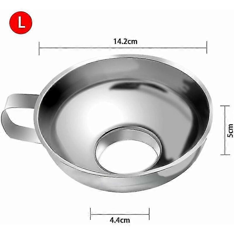 Stainless Steel Jam Funnel Large Diameter Wide Fluted Funnel With ...