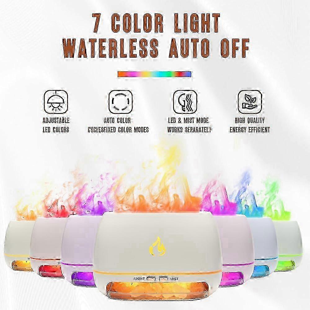 3 In 1 Himalayan Salt Rock Aroma Diffuser, Ultrasonic Essential Oil ...