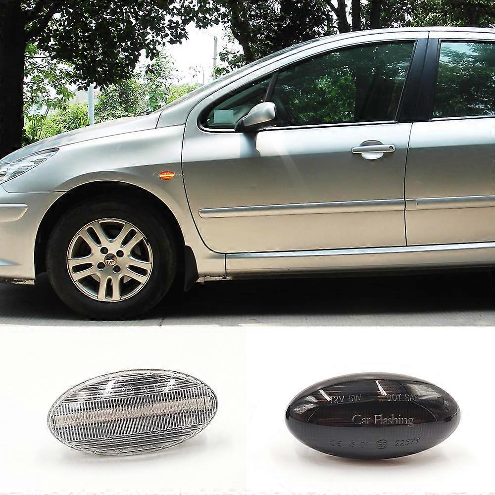 2PCS For Peugeot 307 206 407 107 607 Citroen C1 C2 C3 C5 LED Dynamic ...