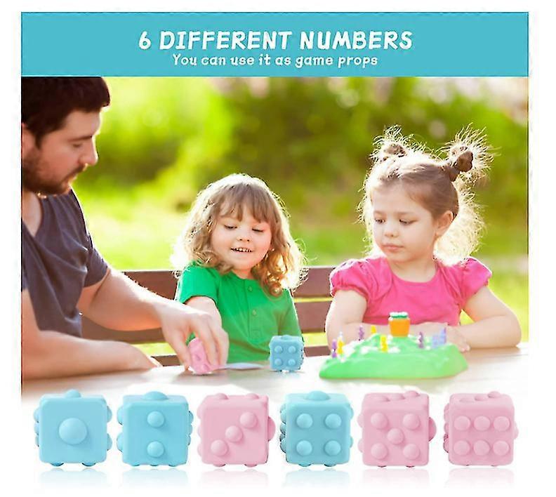 Pop it Ball, 2PCS 3D Sensory Dice Toys Push Bubbles Silicone Ball, Fidget Toy Decompression for ...