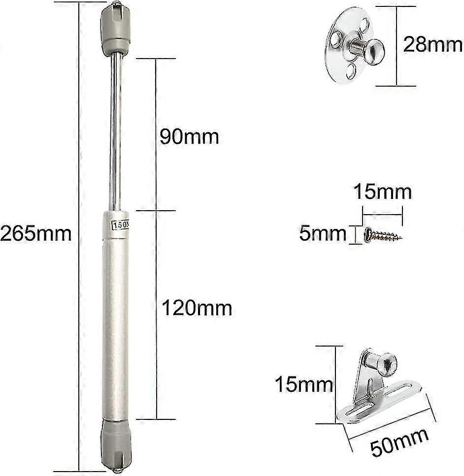 Hydraulic Gas Struts For Kitchen Cabinet Door Lift Damper Hinge, 150n ...