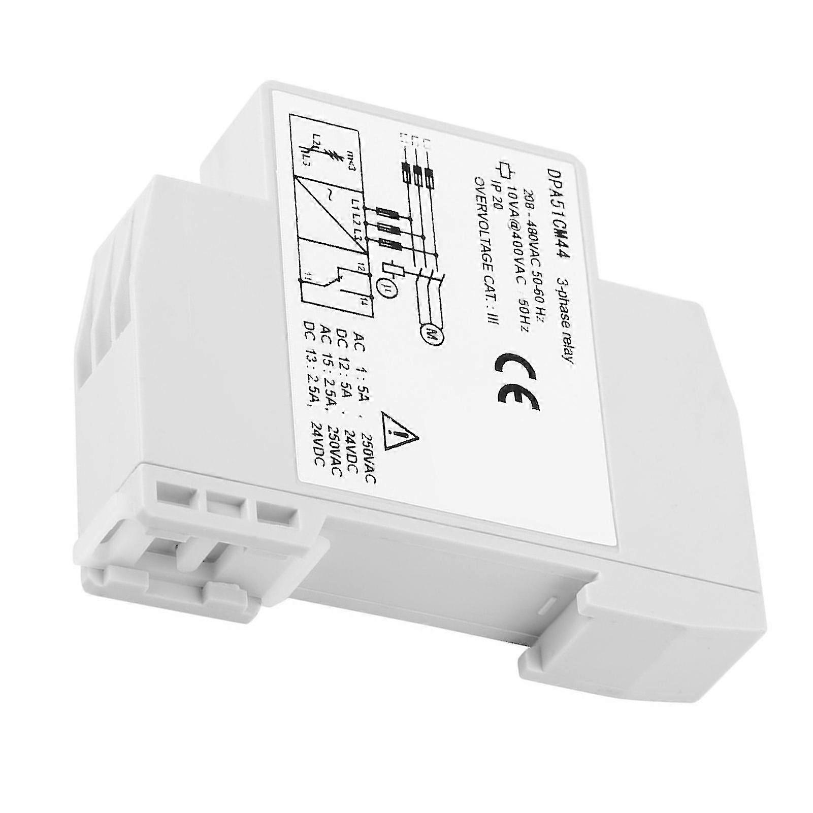 Dpa51cm44 3-phase Monitoring Relay Phase Sequence Protector 208-480vac ...
