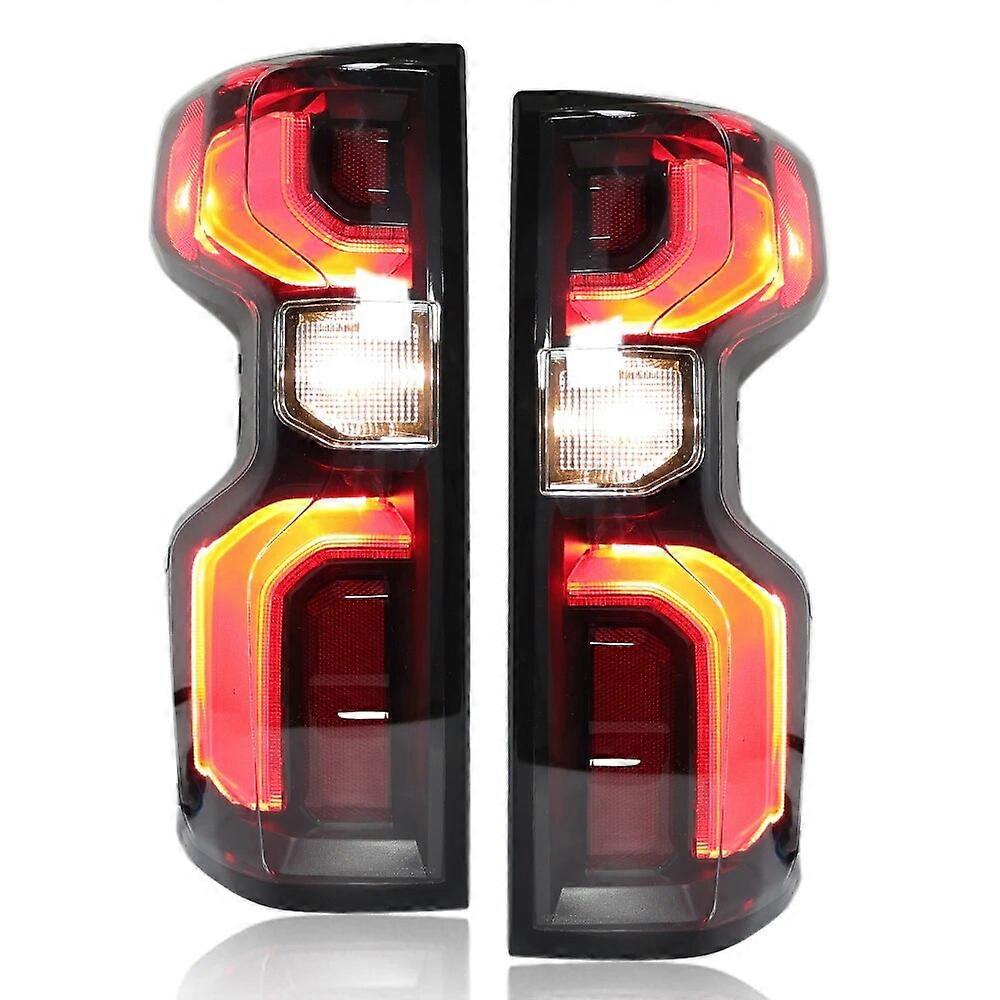 LED Rear Tail Lights For Chevrolet Silverado 2019 2020 2021 DRL Brake ...