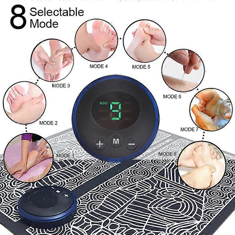Foot Massager Intelligent EMS Massage Foot Pad Pulse Electric Automatic Massage | Fruugo UK