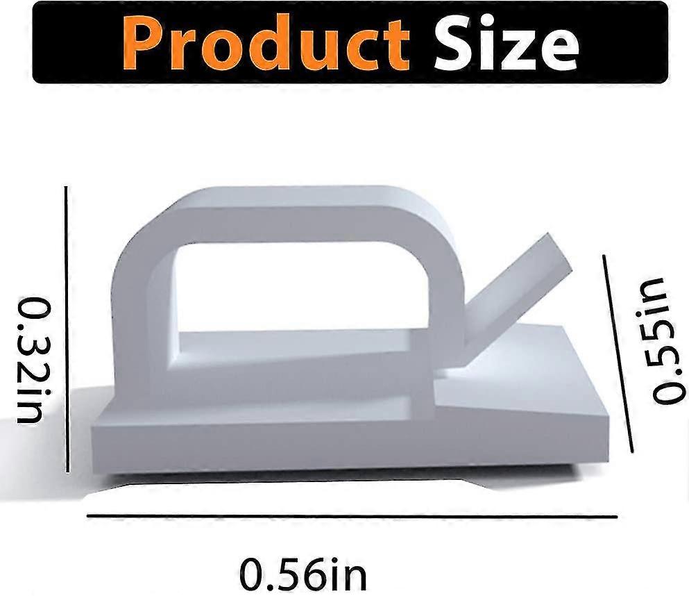 50pcs Cable Clips. Adhesive Cable Organizer Cord Holder. Durable Strong ...