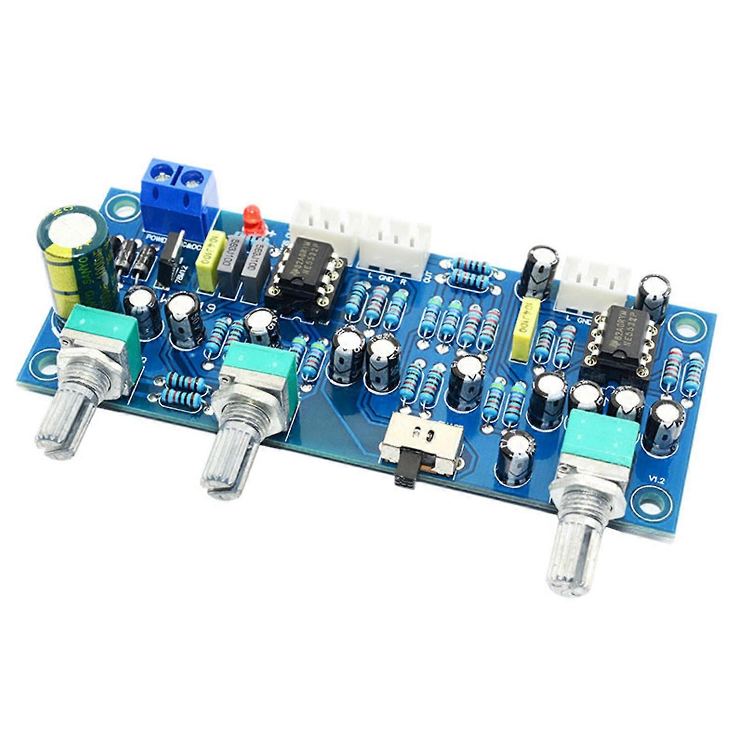 2.1 Channel Subwoofer Preamp Board Low Pass Filter Pre-Amp Amplifier Board Ne5532 Low Pass ...